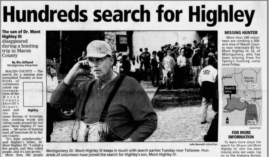 Unforgotten: Mont Highley, IV – Alabama Cold Case Advocacy